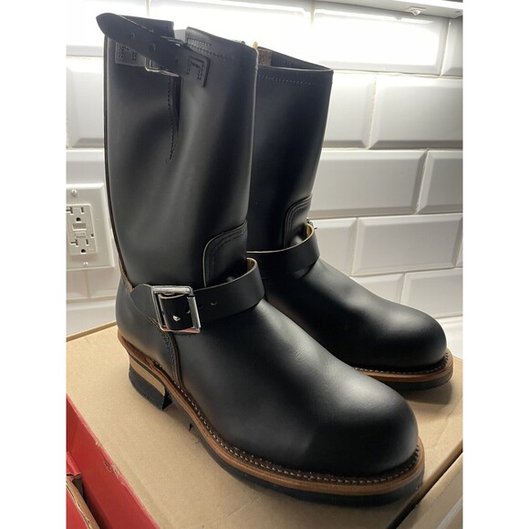 Red Wing Shoes | Shoes | Vintage Red Wing 2268 Steel Toe Black Leather ...